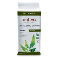 Nutiva Organic Hemp Protein & Fiber Powder, Unflavored, 11g Protein, 3 ...