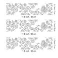 3 pcs Gray Lace Texture Cake Strips Edible birthday cake strips, cake ...