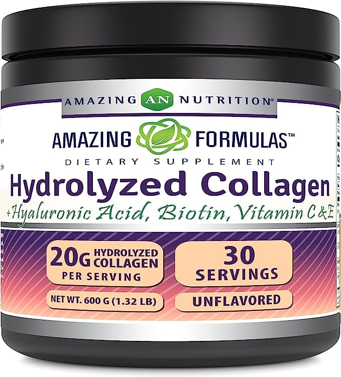 Amazing Formulas Hydrolyzed Bovine Collagen Type I & III Powder | 1.32 ...