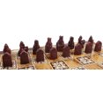 Antique White Red Mini Isle of Lewis Chess Set With 17" Burlwood Color ...