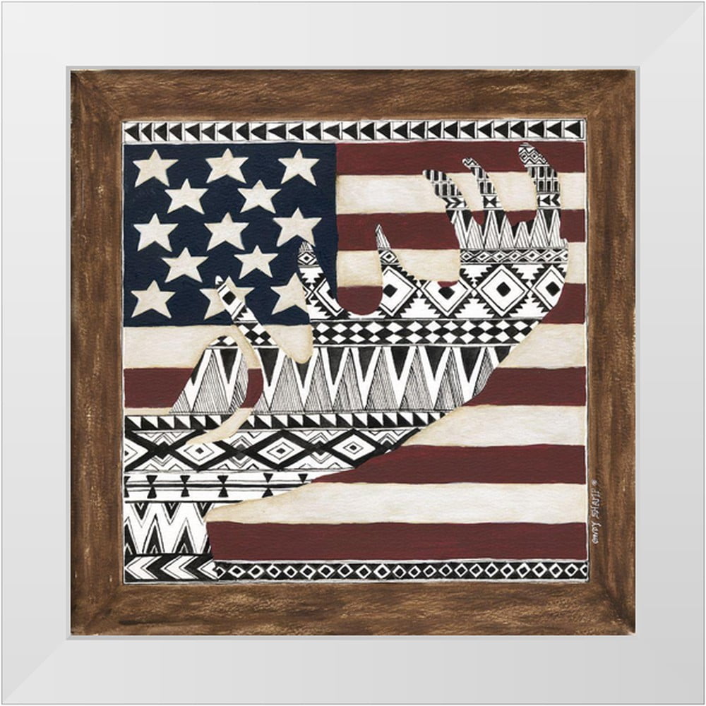 Shamp, Cindy 26x26 White Modern Wood Framed Museum Art Print Titled ...