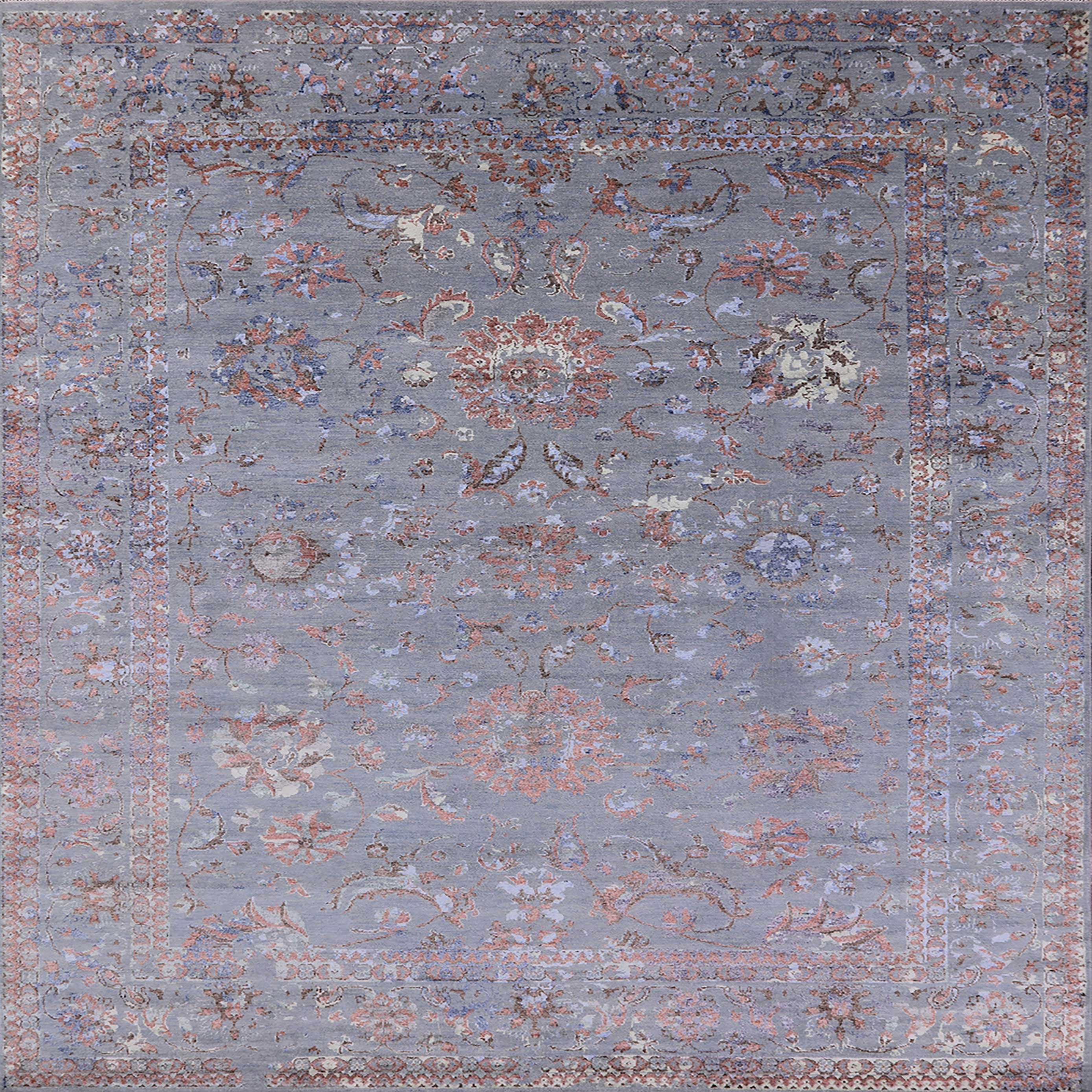 Ahgly Company Indoor Square Mid-Century Modern French Lilac Purple ...