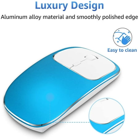 Rechargeable Wireless Mouse Small and Stylish Wireless Mouse with C ...
