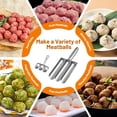 SPOCAX Meatball Maker with Scraper,Stainless Steel Meat Balls Mold ...