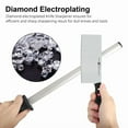 Diamond Knife Sharpener Steel Honing Rod Oval Stick Kitchen Sharpen ...