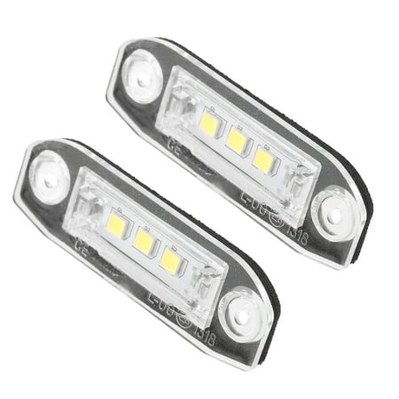 Unique Bargains 2pcs LED License Plate Light Car Number Lamp White Light for Volvo S80 XC90 S40 ...