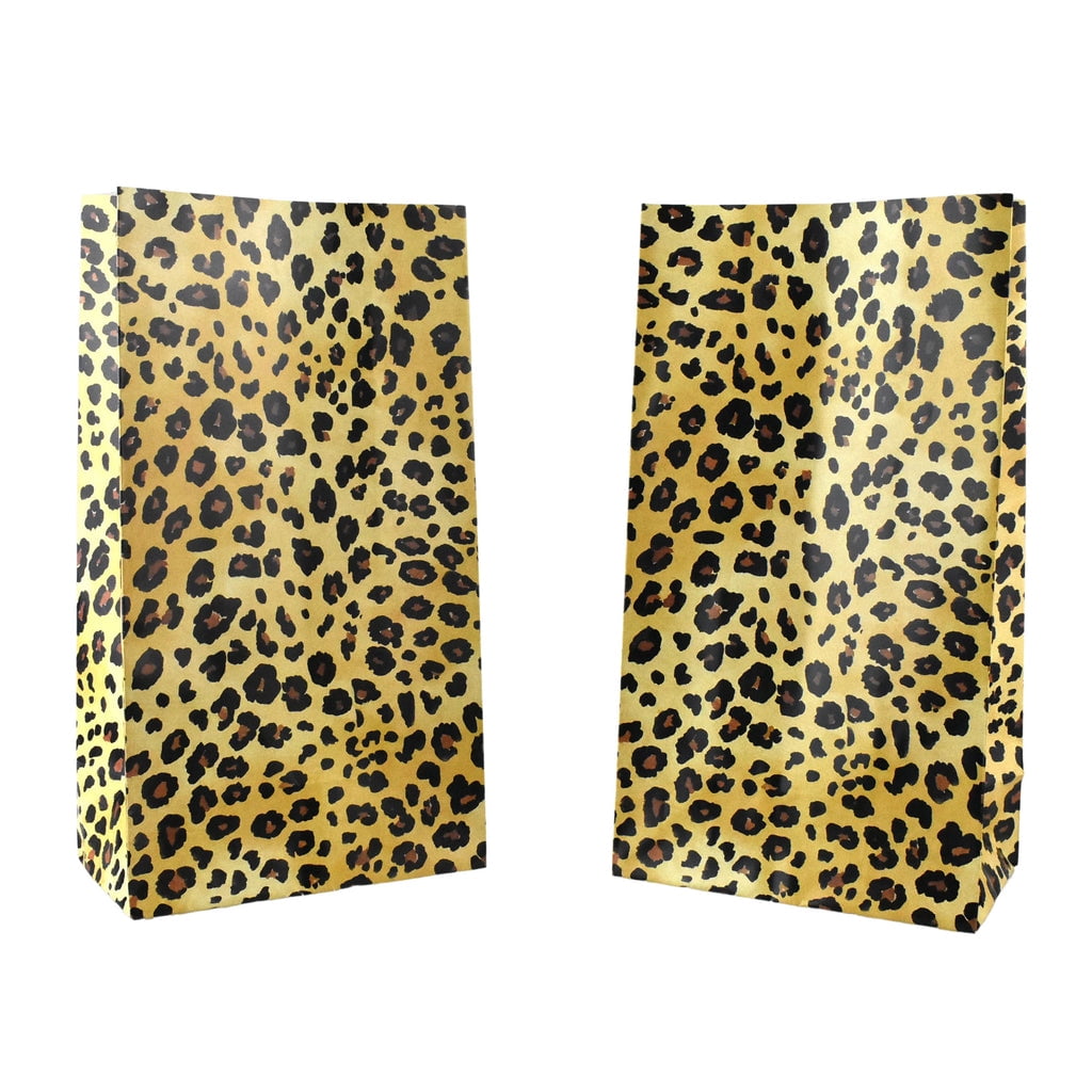Leopard Print Paper Craft Bags, 11-Inch, 10-Count - Walmart.com