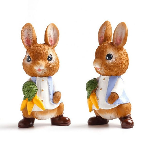 Funny Rabbit Garden Statue, Resin Rabbit Garden Figurine, Large Outdoor ...