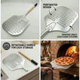 Kobiva Professional Aluminum Pizza Peel with Detachable Wooden Handle ...