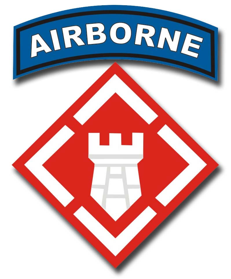 3.8 Inch 20th Engineering Brigade Airborne Sticker Decal - Walmart.com