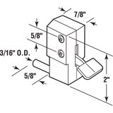Aluminum, Step-on Sliding Patio Door Lock - Walmart.com