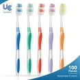 Urban Essentials 100-Pack Medium Soft Toothbrushes, Individually ...