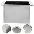 Omeite Drop-in Trash Chute Stainless Steel Square Built-in Countertop ...