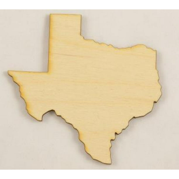 1 Pc, Large 17.75" X 17.5" X 1/4" Thick Texas State Cutout - Walmart ...
