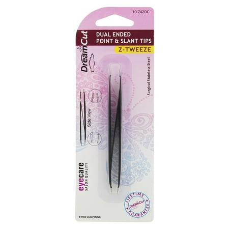 Dream Cut - Dual Ended Point & Slant Tips Z Tweezers - Walmart.com