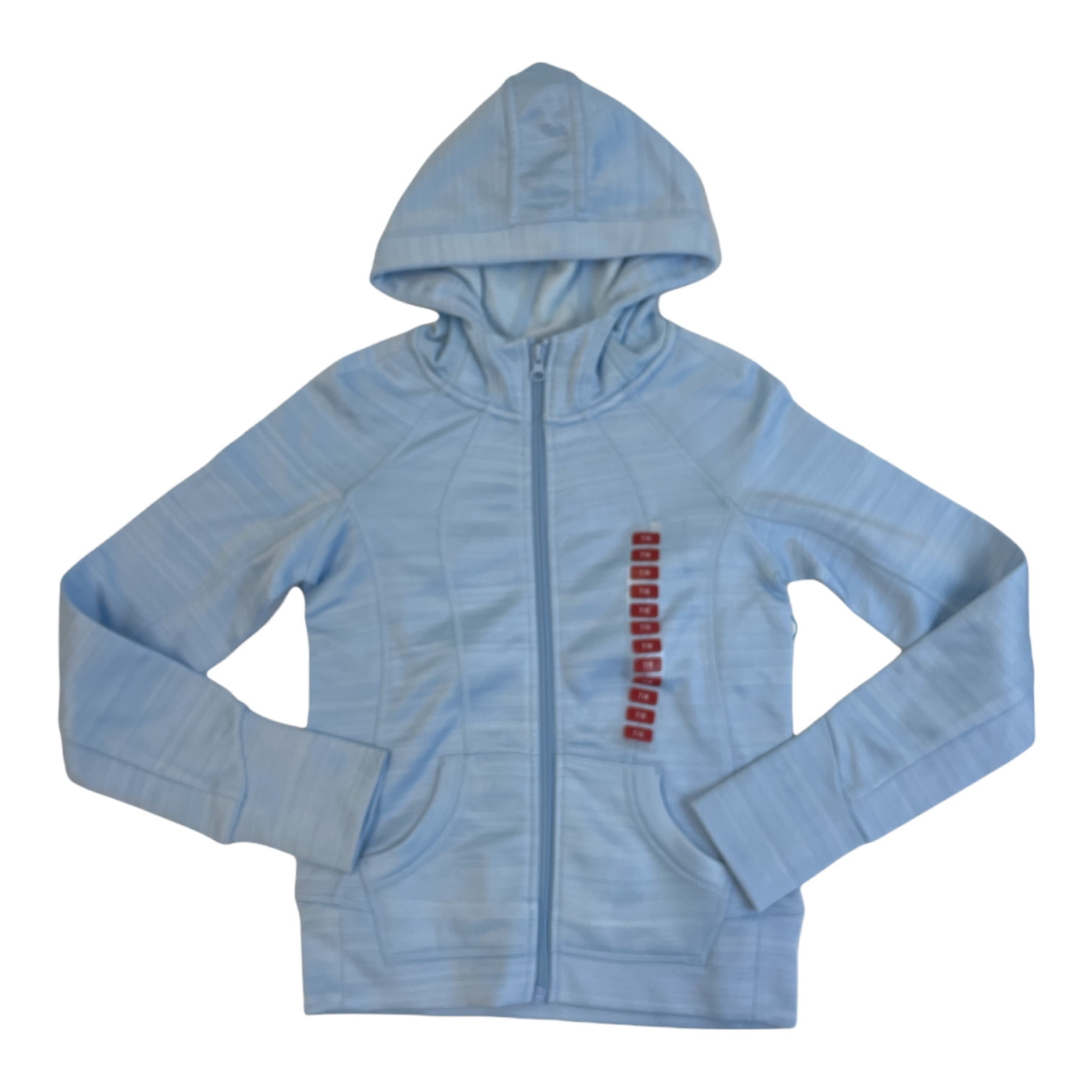 90 Degree by Reflex Girls' Warm Long Sleeve Zip Up Hoodie w/ Thumb ...