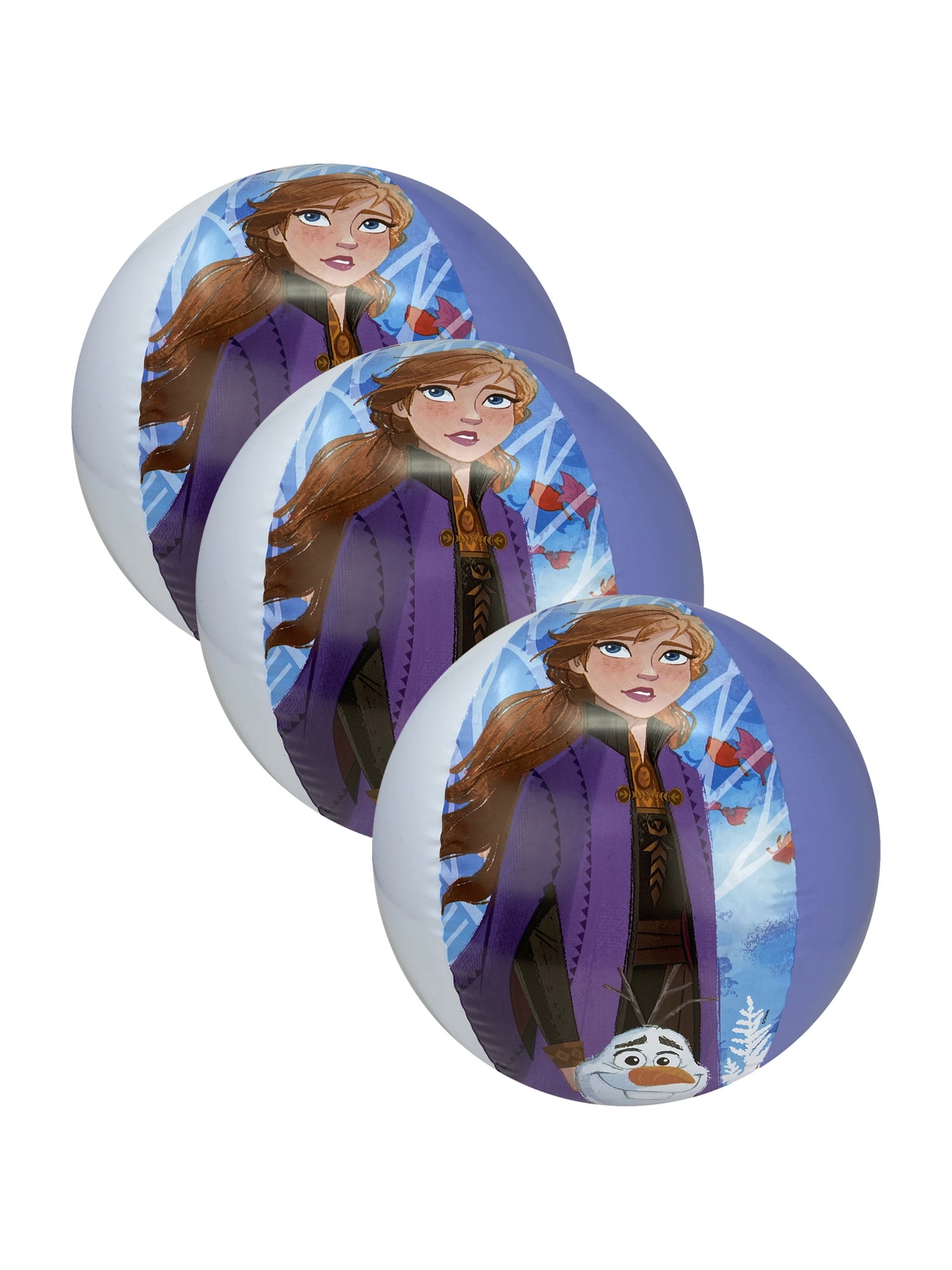 Disney Frozen Beach Ball Inflatable Anna Elsa Olaf 13.5" 3 Pack Pool ...