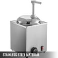 Free Shipping! VEVORbrand Hot Fudge Warmer with Pump, 2.6 Qt/650 W ...
