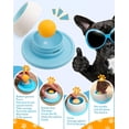 360° Rotating Lick Ball for Dogs and Cats, Interactive Slow Feeder Bowl ...