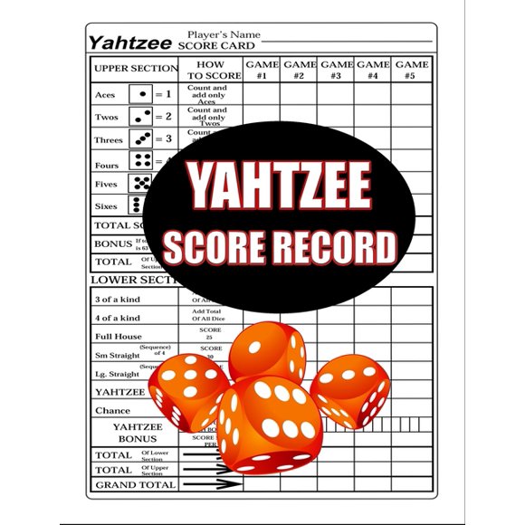 Yahtzee Score Sheets