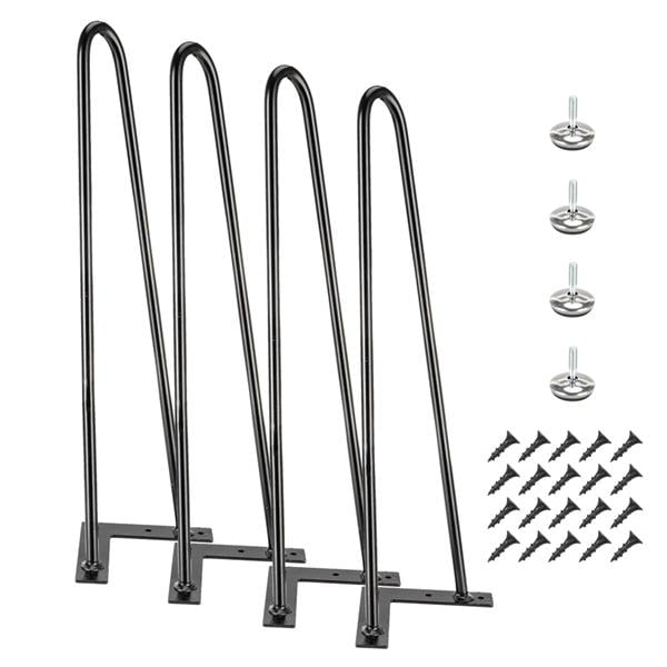 4 Black Lacquered V-Shaped Feet 16" High - Walmart.com
