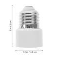2pcs Light Socket To Plug Adapter E27 Socket To 2 Prong Light Socket Outlet