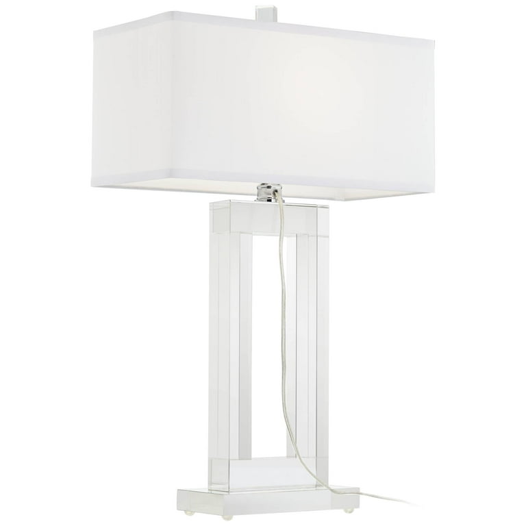 Block Wide Rectangular Crystal Table Lamps For Living Room Vienna Full