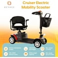 Reyhee Cruiser Powered Mobility Scooters - 24V, 180W 4 Wheel Mobility ...