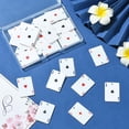 24Pcs 4 Styles Resin Pendants Ace Shape Playing Card Mixed Color 36x25 ...