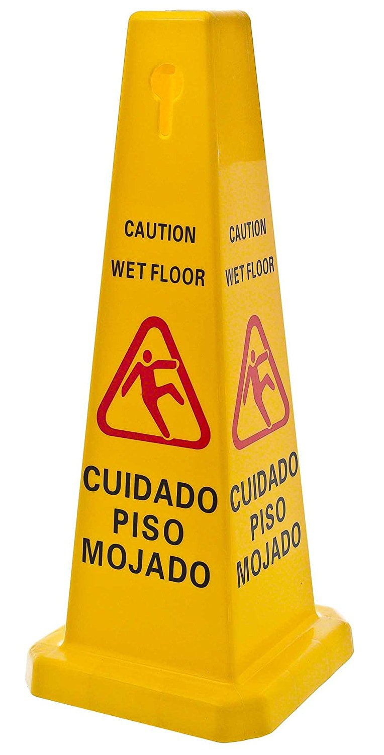 Hillman Group Caution Wet Floor Sign Safety Yellow Safe Cuidado Piso ...