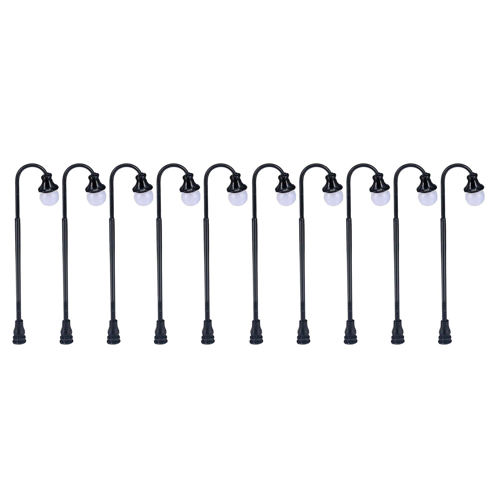 10 Pieces Model Train Railway Street Lights 1: 100 0 3V Diorama ...