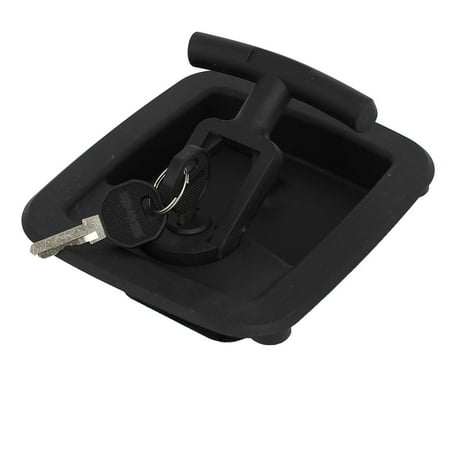 Door Toolbox Plastic Folding T-handle Security Latch Lock Locker Black ...