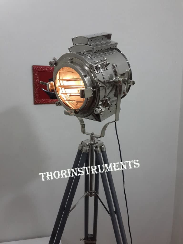 Thor Instruments Retro Style Collectible Chrome Spot Light With Grey ...