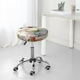 Balery Flying Butterflies-1 Velvet Round Bar Chair Cushion Cover ...