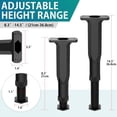 Replacement Bed Slats Support Legs, Adjustable Height 8.3-14.5 Inch ...