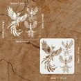 Phoenix Stencils for Painting 11.8x11.8inch Reusable Firebird Drawing ...