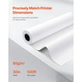 Wide Format Paper, 30 in x 500 ft Plotter Roll, 2 Rolls CAD Bond Rolls ...