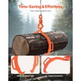 28in Log Lifting Tongs 2-Claw Log Tongs, Flexible Grip Design, for Auto ...