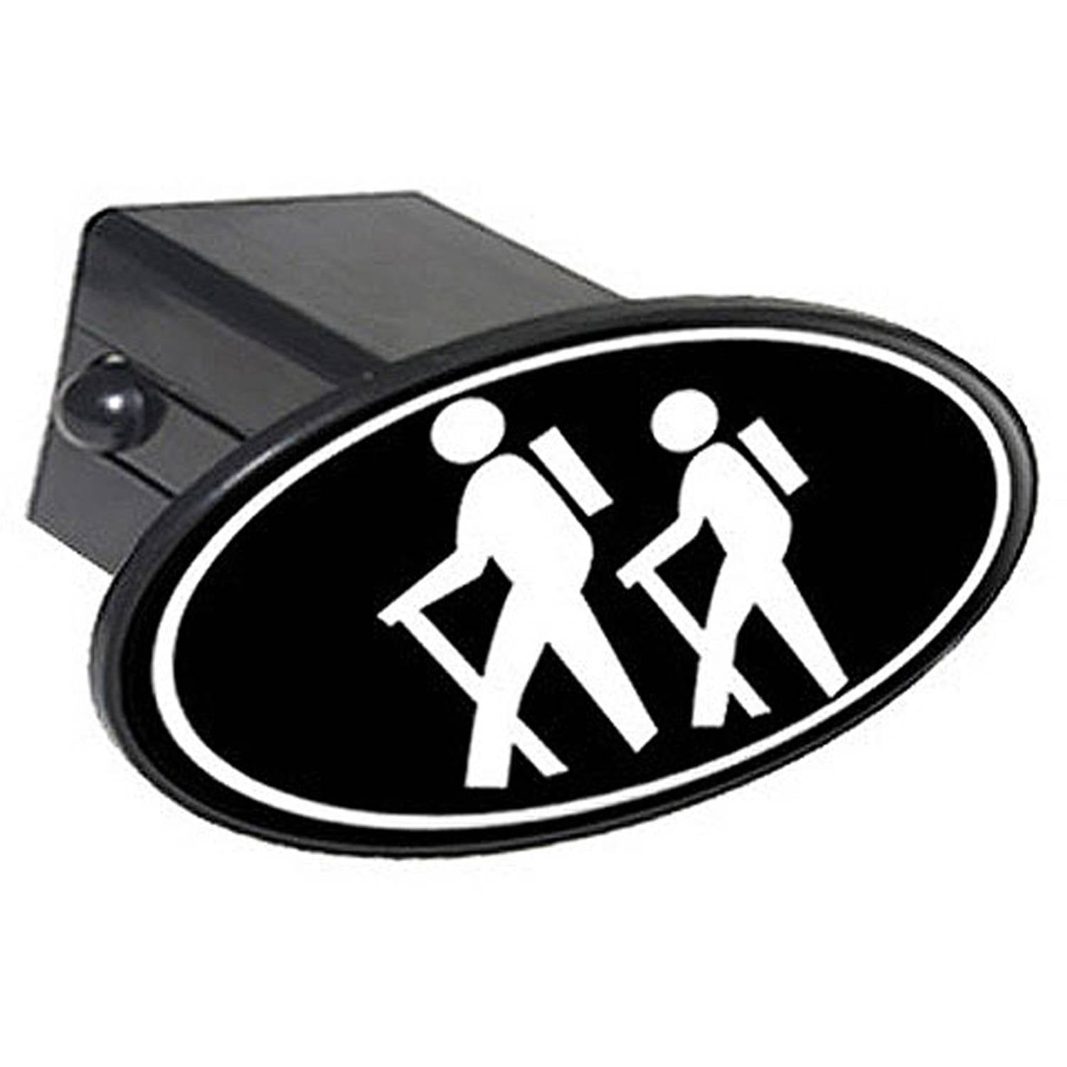 Hiking Hikers 2 Oval Tow Trailer Hitch Cover Plug Insert