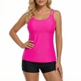 CAIXIA Classic Two Piece Tankini Swimsuits for Women, Racerback Bathing ...