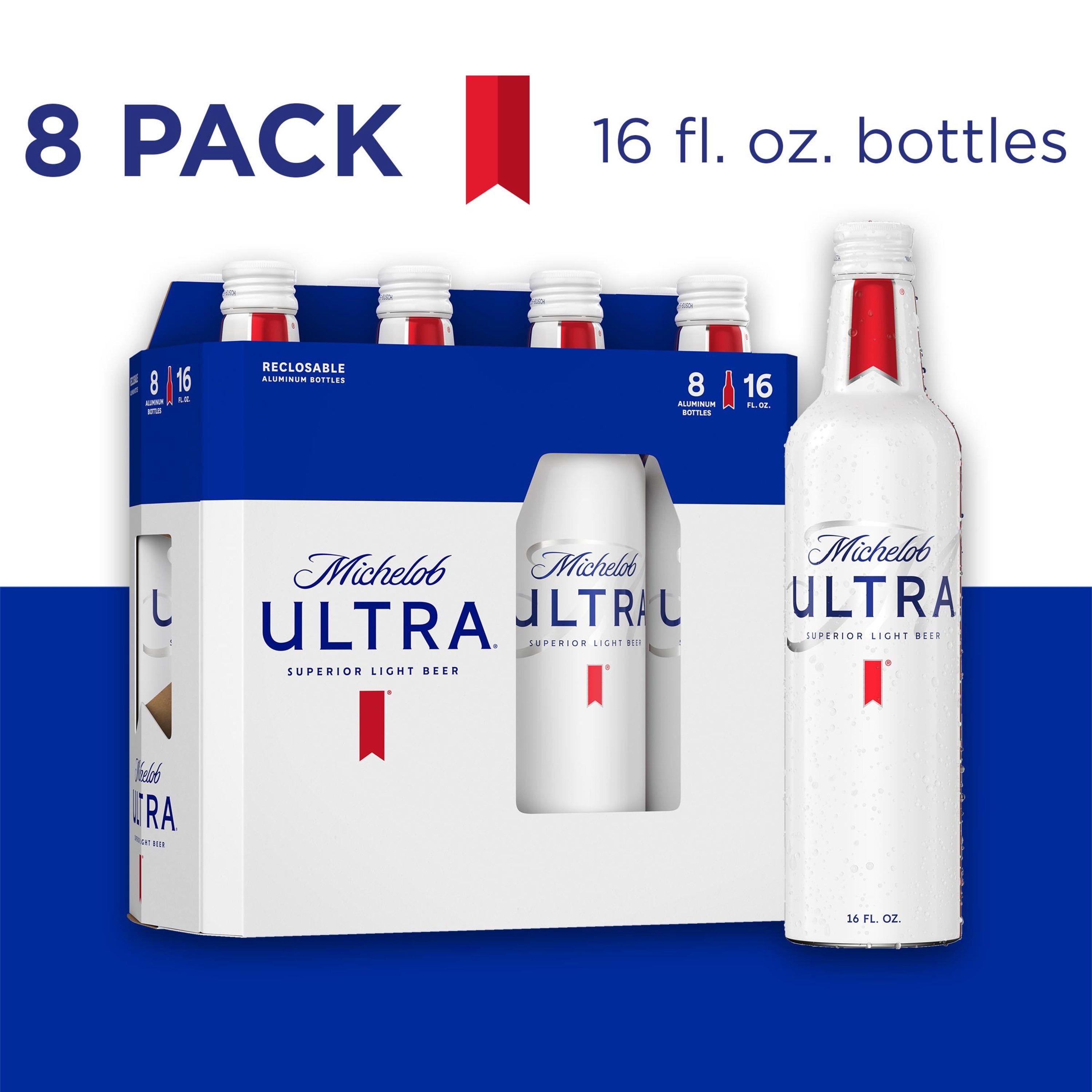Michelob ULTRA Light Beer, 8 Pack Beer, 16 FL OZ Bottles – Walmart ...