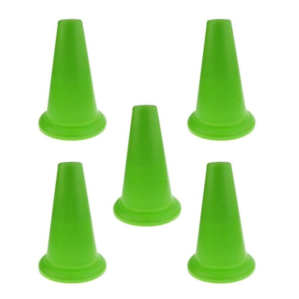 5 Pieces Safety And Security Cones Outdoor Games Plastic Traffic Cones ...