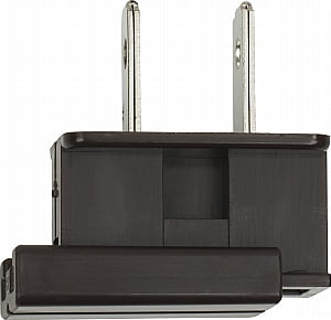 Satco Slide Plug-Polarized 18/2-SPT-1 8A-125V Brown - Walmart.com ...