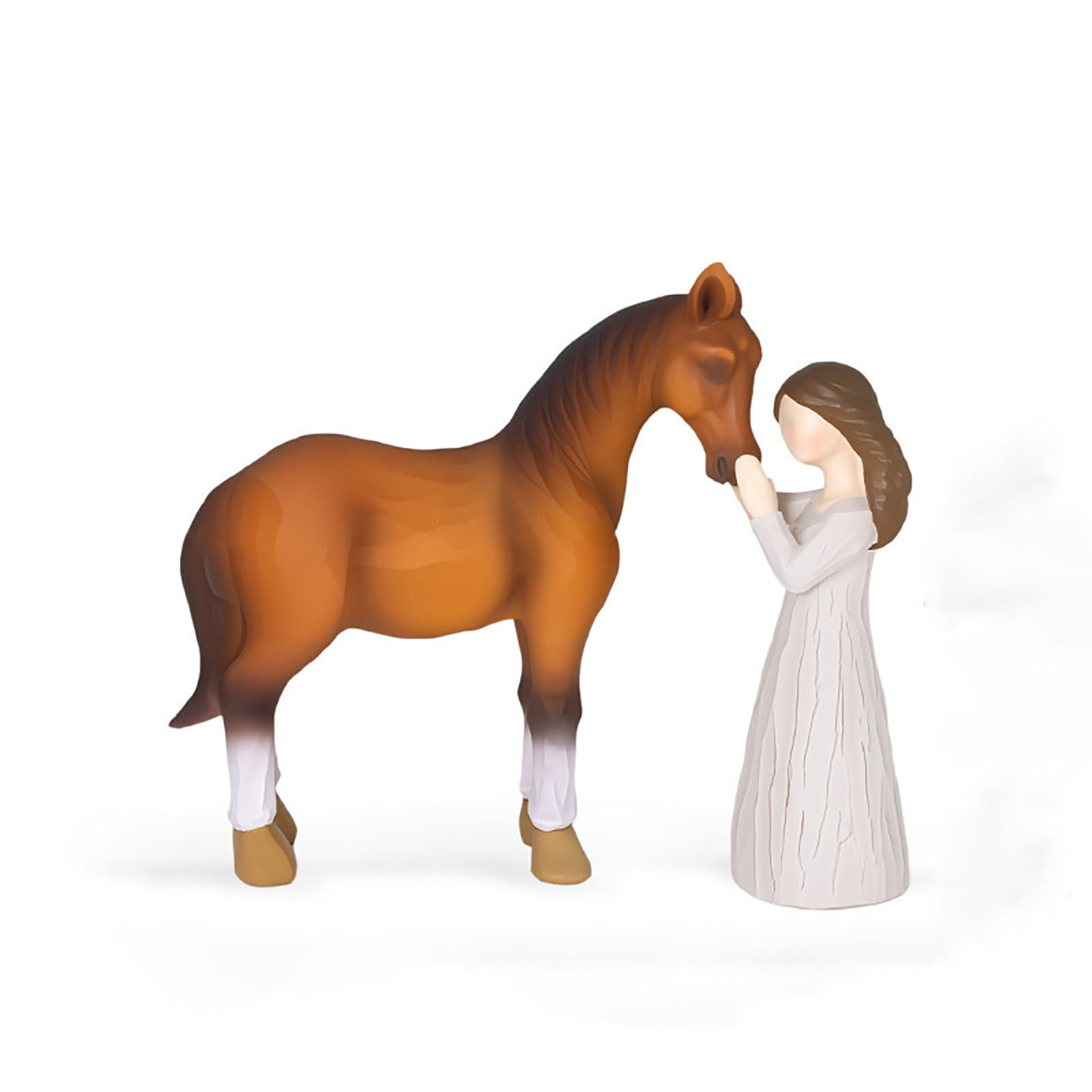 Click here for North Folk Kitchen Decor Girl And Horse Statue Ele... prices