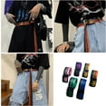 Adult Waist Belt with Creative Flame Pattern Practical Nylon Waist ...