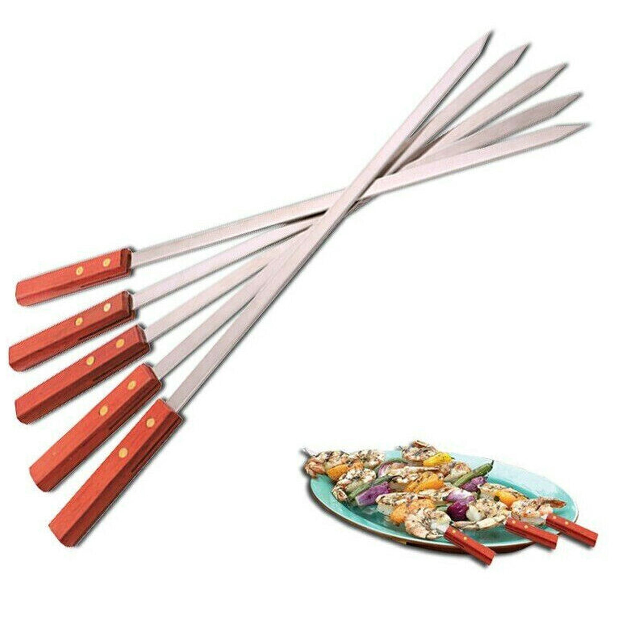 Click here for Toolxcel 23-Inch Long Flat Bbq Skewers Wide Stainl... prices