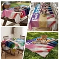 Back To School Colorful Pencil Table Cloth 54x54in, Waterproof Square ...