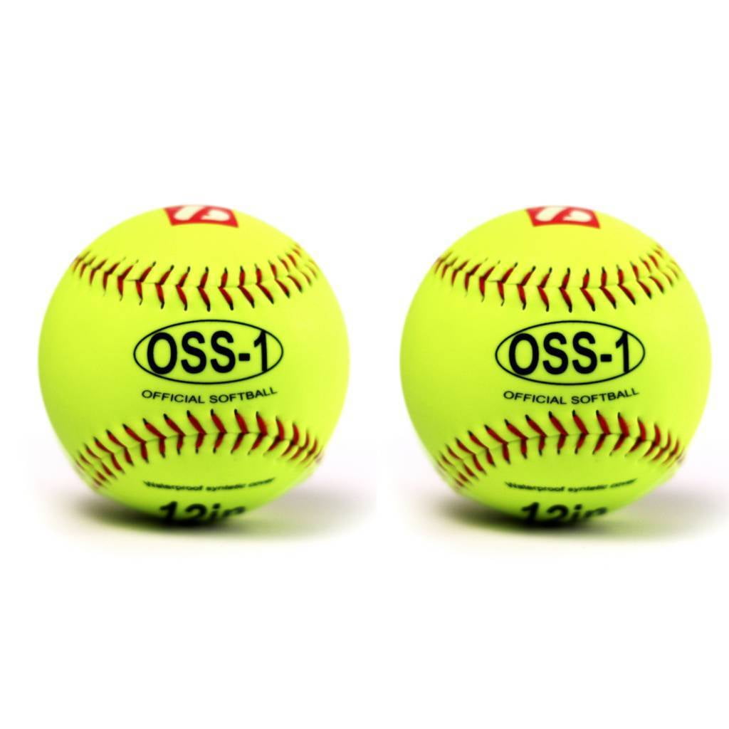 Barnett OSS-1 Practice SoftBall Balls, Size 12", Yellow, 2 Pieces ...