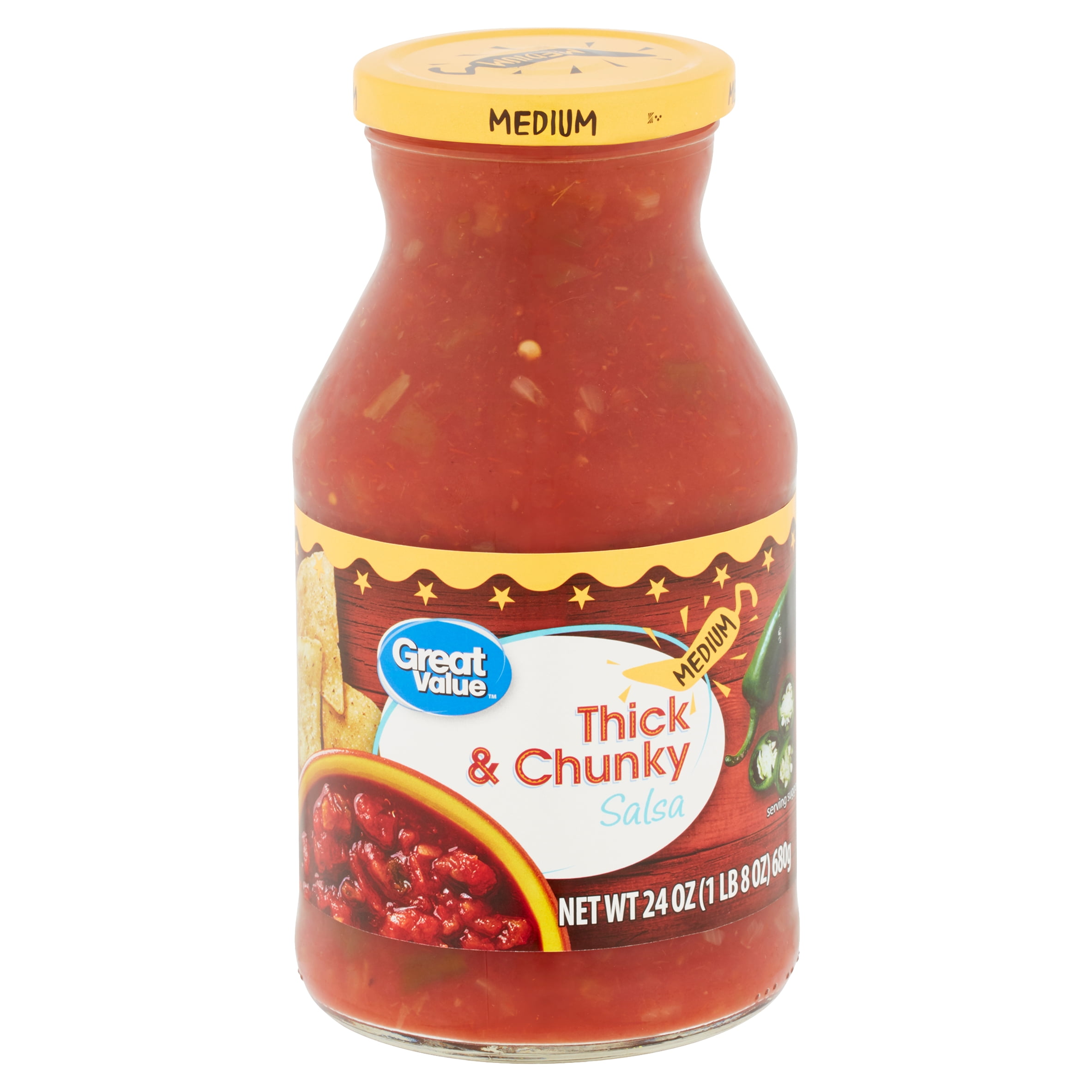 Great Value Medium Thick & Chunky Salsa, 24 oz - Walmart.com