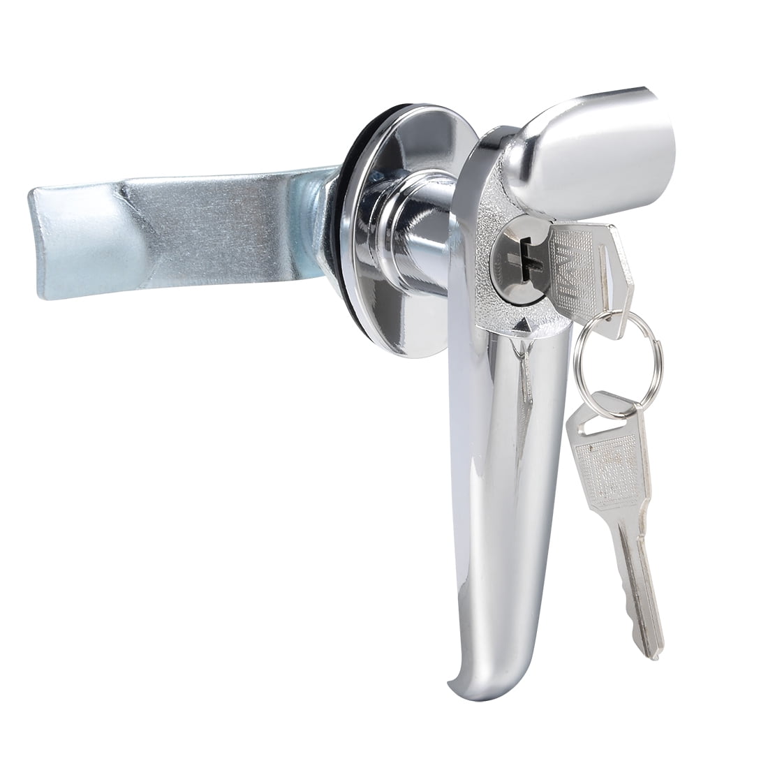Level Handle Cam Lock, Zinc Alloy Chrome Finished L Shape w Keys MS308 ...